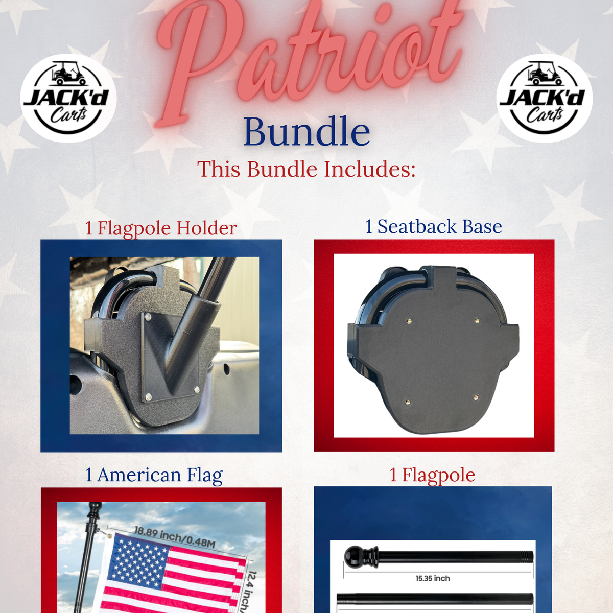 The Evolution D5 Seatback Patriot Bundle – JACK'd Carts