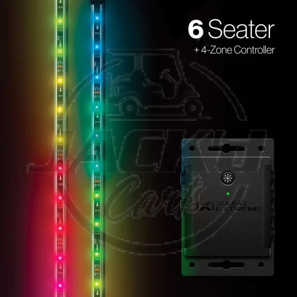 Extreme Strips - 6 Seat Cart + LED Controller – JACK'd Carts