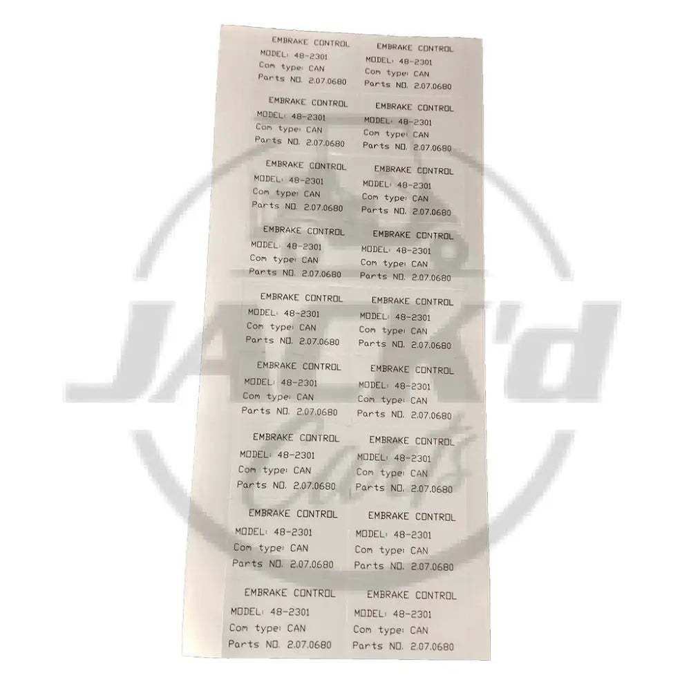 Sticker For EM Brake Controller – JACK'd Carts